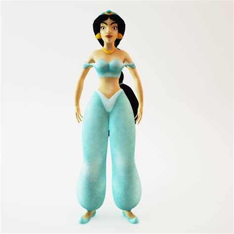 Princess Jasmine 3d Model 22 Fbx Max Obj Ztl Free3d