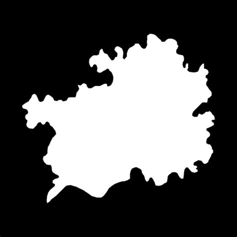 중국 벡터 일러스트 레이 션의 구이저우 성 지도 행정 구역 프리미엄 벡터