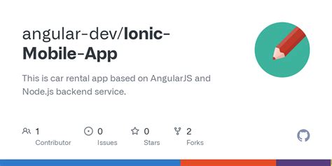 Github Angular Dev Ionic Mobile App This Is Car Rental App Based On Angularjs And Node Js