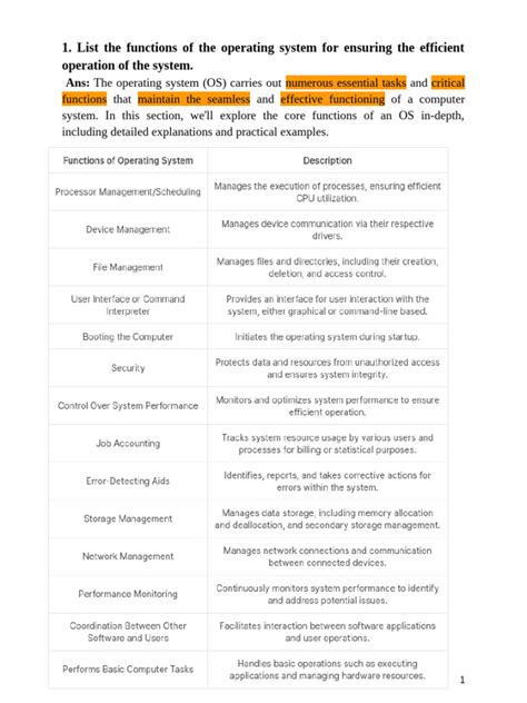Os Py Ct S Questions Tim Pdf Process Computing Operating System