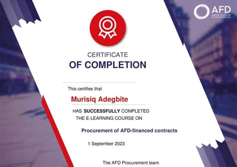 murisiq o adegbite on linkedin procurement certification