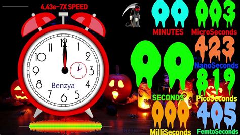 [speed Feeling] 1minute With Femtoseconds With Speed 1e 15x To 1x Timer Countdown Alarm🔔