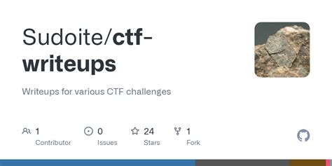 GitHub Sudoite Ctf Writeups Writeups For Various CTF Challenges