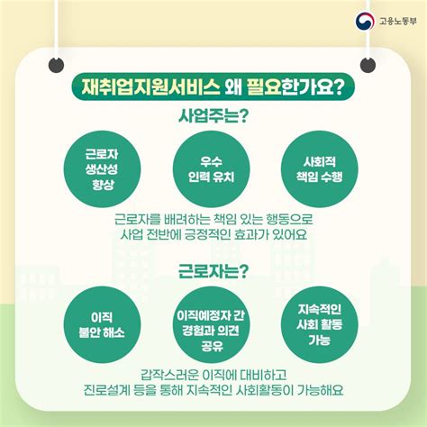“재취업 성공 기업에서 지원합니다” 전체 카드 한컷 멀티미디어 대한민국 정책브리핑