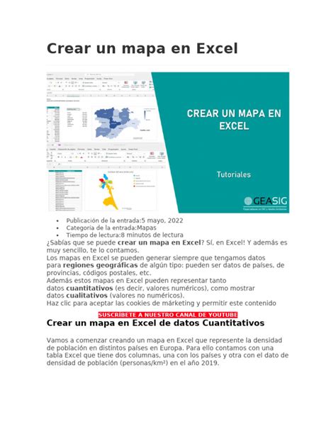 crear un mapa en excel pdf métodos y materiales de enseñanza