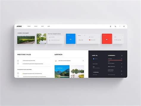Premium Photo Clean Minimalist Navigation Bar With Intuitive Dropdown Menus