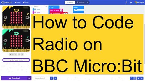 How To Use The Radio Function On Bbc Microbit Youtube