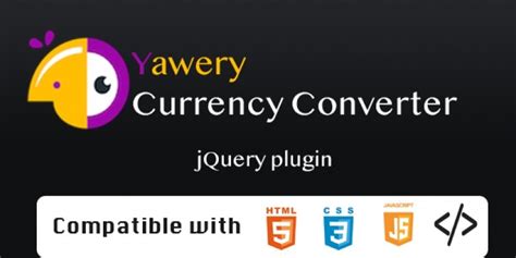 Yawery Currency Converter Jquery Plugin By Brightery Codester