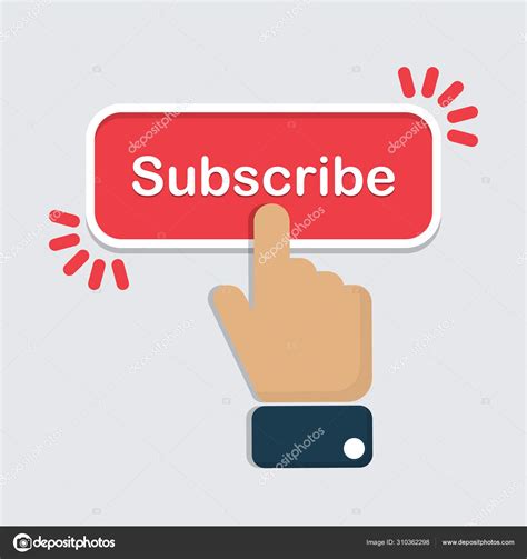 在平面设计中手动点击订阅按钮 图库矢量图©stas11 310362298