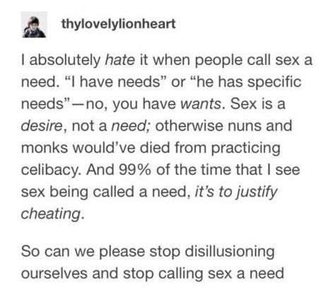 Sex Is Not A Need Its A Want R Femaledatingstrategy