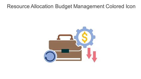 Resource Allocation Budget Management Colored Icon In Powerpoint Pptx Png And Editable Eps
