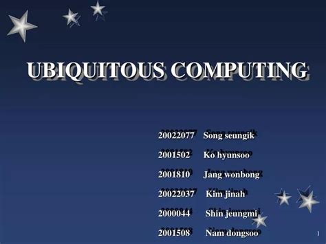 Ppt Ubiquitous Computing Powerpoint Presentation Free Download Id