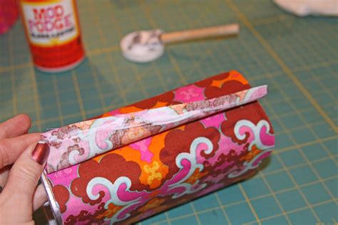 Crafty Southern Mama How To Make Fabric Covered Containers