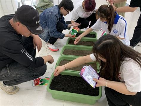 校内劳动教育实验田花海蔬菜种植实践活动 沈阳科技学院
