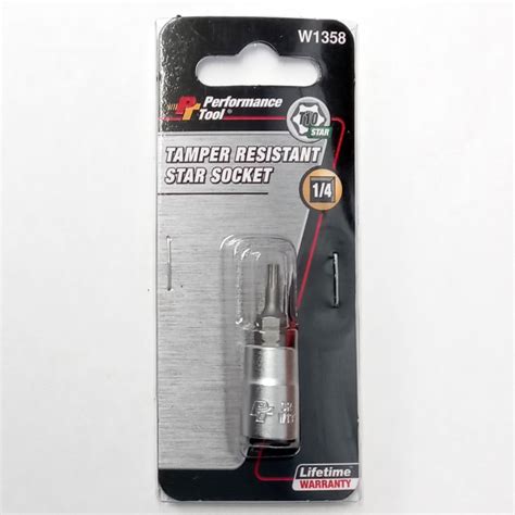 Performance Tool W1358 14 Drive T10 Tamper Proof Star Bit