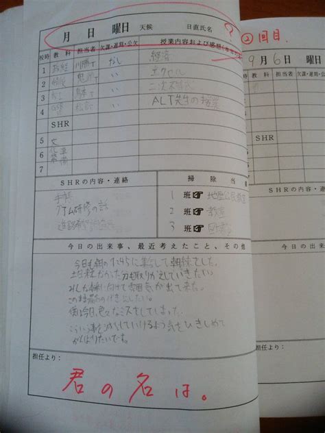 たいがっち On X【2023】 学級 日誌 面白い画像