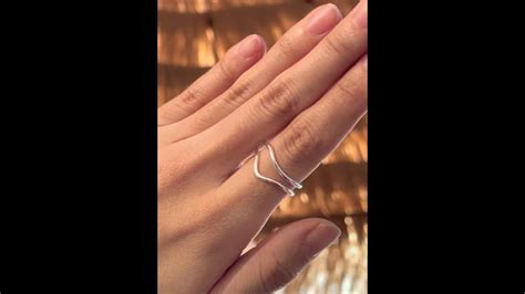 실버925웨이브 더블라인 반지 사이즈 조절v2 Youtube