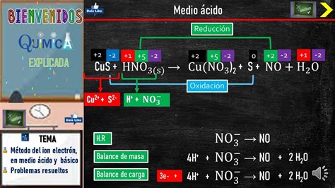 “igualación De Ecuaciones Redox Método Del Ion Electrón Problemas