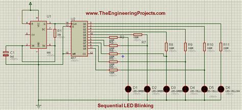 Led Blinking Using 555 Timer The Engineering Projects