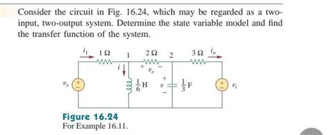 Solved Consider The Circuit In Fig 1624 Which May Be