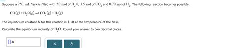 Suppose A 250 Ml ﻿flask Is ﻿filled With 2 0 ﻿mol