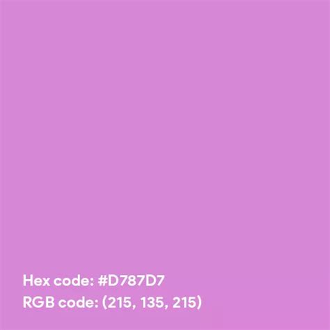 D787d7 Color Name Is Deep Mauve