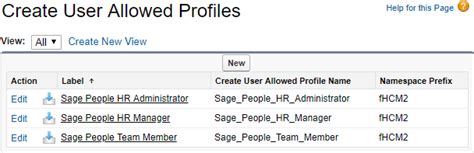 Setting Up Profiles For User Creation