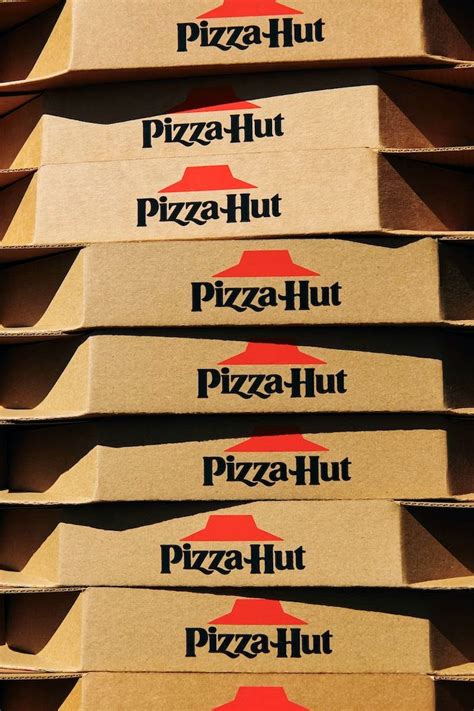 Pizza Hut Box With Red Light