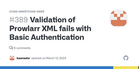 Validation Of Prowlarr Xml Fails With Basic Authentication · Issue 389 · Cross Seedcross Seed