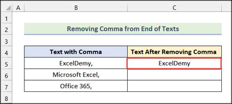 How To Remove Commas In Excel 4 Methods Exceldemy