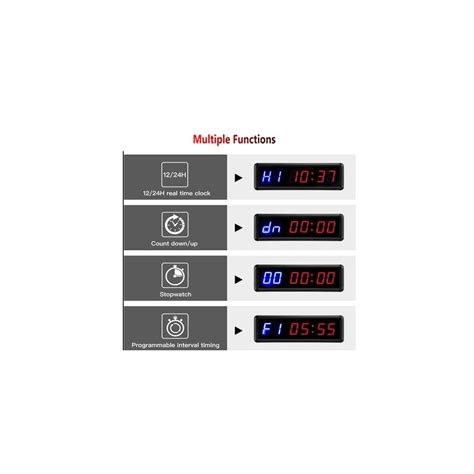 Buy Ktzon Gym Clock Timer For Home With Remote 1 5 1 8 Metal Led Gym