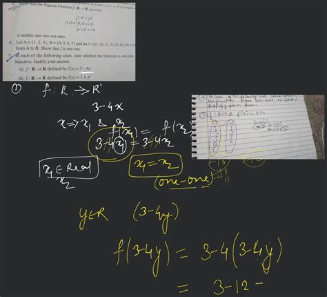 5 Show That The Signum Function F R→r Given Byf X ⎩⎨⎧ 1 If X≥00 If