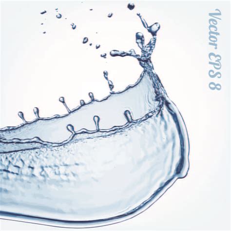 스플래시 푸른 물 벡터 배경 Eps Uidownload