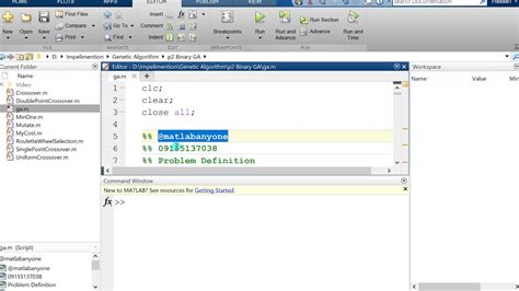 Genetic Algorithm In MATLAB YouTube