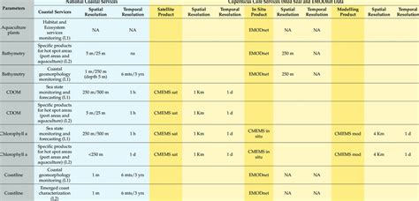 Comparison Between Spatial And Temporal Resolution Required For Download Scientific Diagram