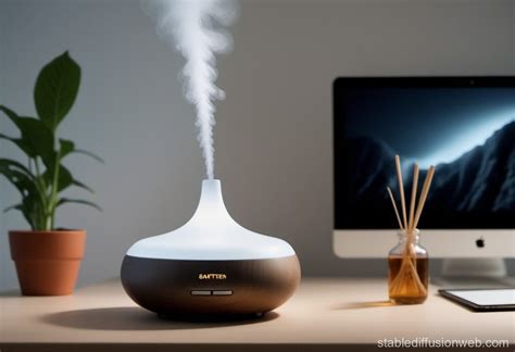 Modern Room With Innovative Appliances And Aroma Diffuser Stable