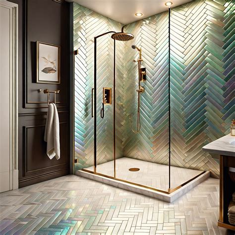 Iridescent Shower Tile Ideas To Elevate Bathroom Aesthetics