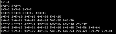 java—九九乘法表 九九乘法表java 多组测试 csdn博客