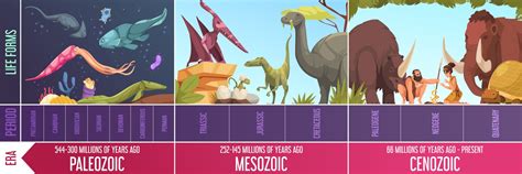 Geochronological Scale Infographics Royalty Free Vector