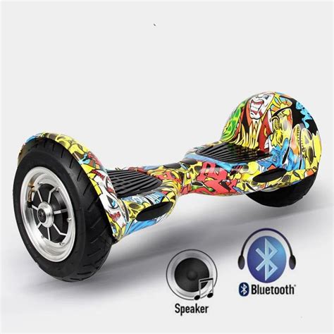 Hoverboard With Bright Led Lights Up Wheels And Superior Speed Control With Bluetooth Speaker At