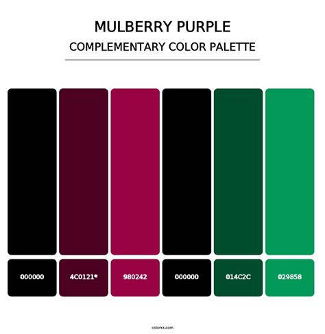 Mulberry Purple Color Palettes