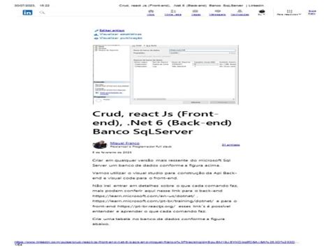 Curso De Desenvolvimento De Aplicações Web Em Reactjs Front End Api