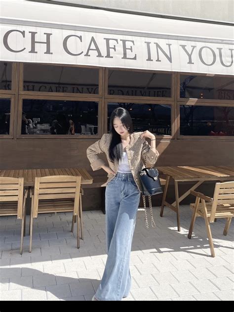 인생데님 사계절 데일리 투버튼 와이드 하이웨스트 데님팬츠 에이블리