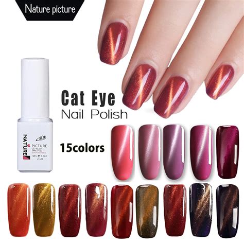 6ml Magnet Cat Eye Gel Lacquer Lucky Colorful Gel Nail Uv Nail Polish
