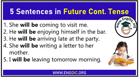 5 Sentences In Future Continuous Tense Engdic