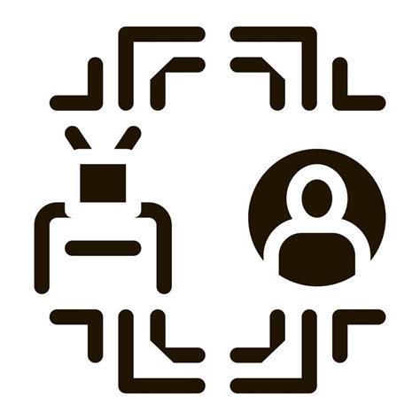 Human Automation In Robot Icon Vector Glyph Illustration Vector Art At Vecteezy