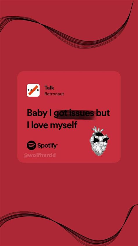 Spotify Lyrics Aesthetic Talk I Phone