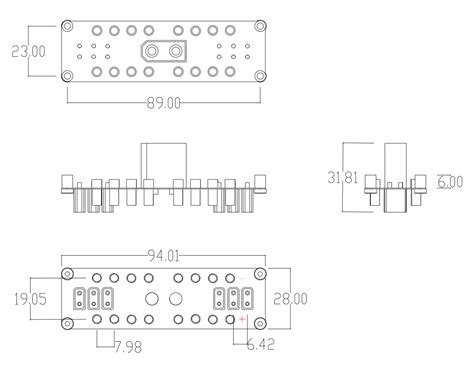 12s โมดูลอิเล็กทรอนิกส์ Pdb Pcb Power Distribution Board คุณภาพสูง 12s