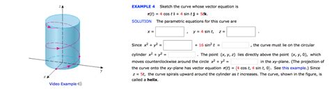 solved example 4 sketch the curve whose vector equation is