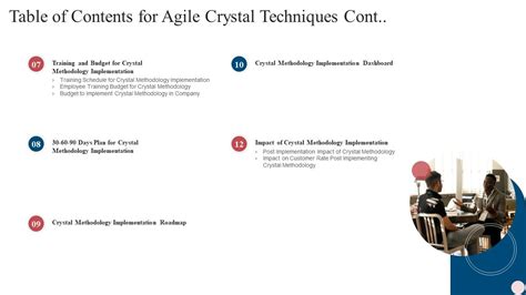 Table Of Contents For Agile Crystal Techniques Microsoft Pdf